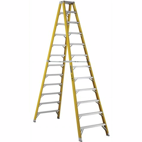 12 ft Fiberglass Twin Front Step Ladders - Branson West, MO - Shell ...