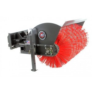 48 in. Wide Mini Skid Steer Angle Broom With Manual Angle - Branson ...